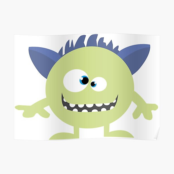 "Tiny little Alien Monster" Poster for Sale by open-eyes | Redbubble