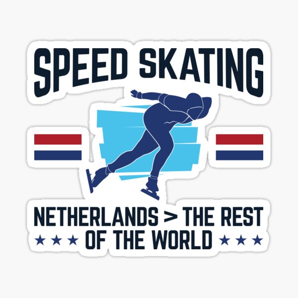 "Netherlands Speed Skating Domination" Sticker by jaygo | Redbubble