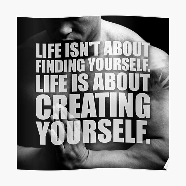 "Bodybuilding Inspirational Workout Quote " Poster for Sale by ...