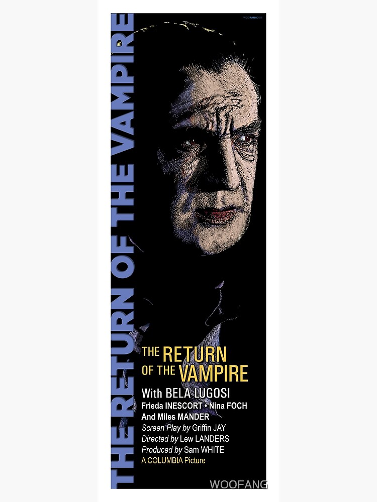 "CLASSIC HORROR MOVIE POSTERS REIMAGINED - THE RETURN OF THE VAMPIRE ...