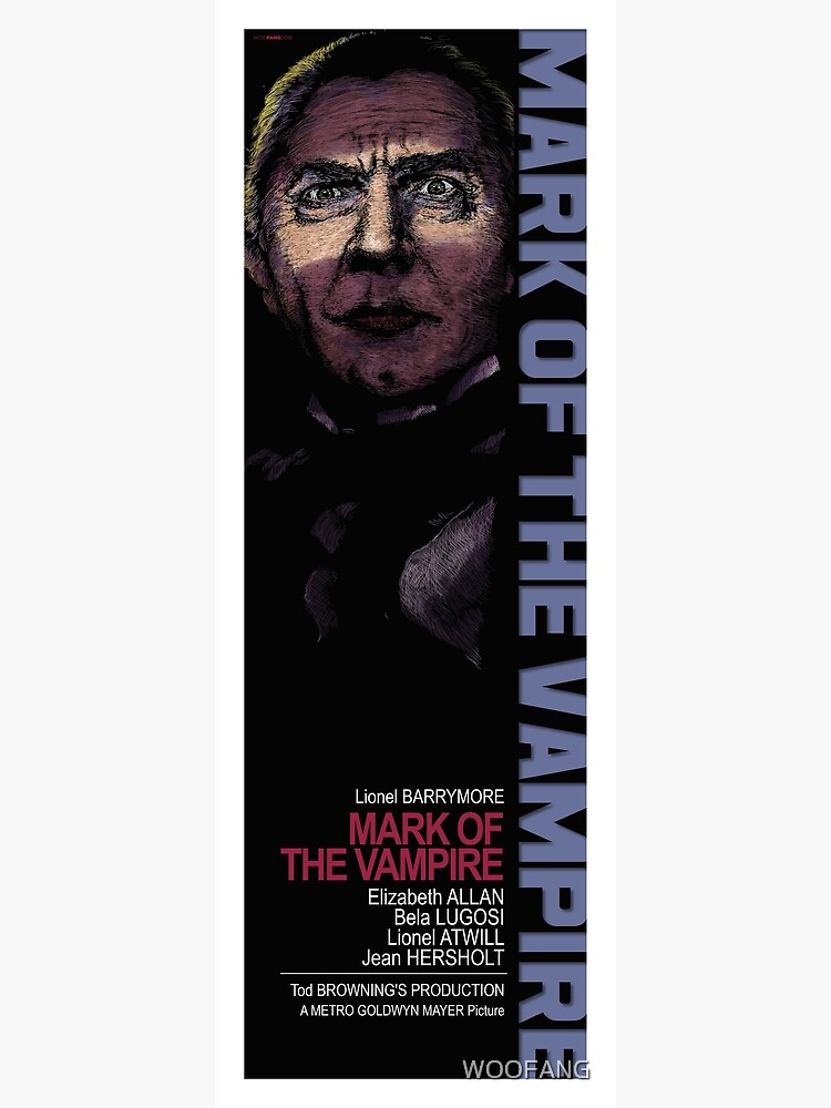 "CLASSIC HORROR MOVIE POSTERS REIMAGINED - MARK OF THE VAMPIRE - 1935 ...