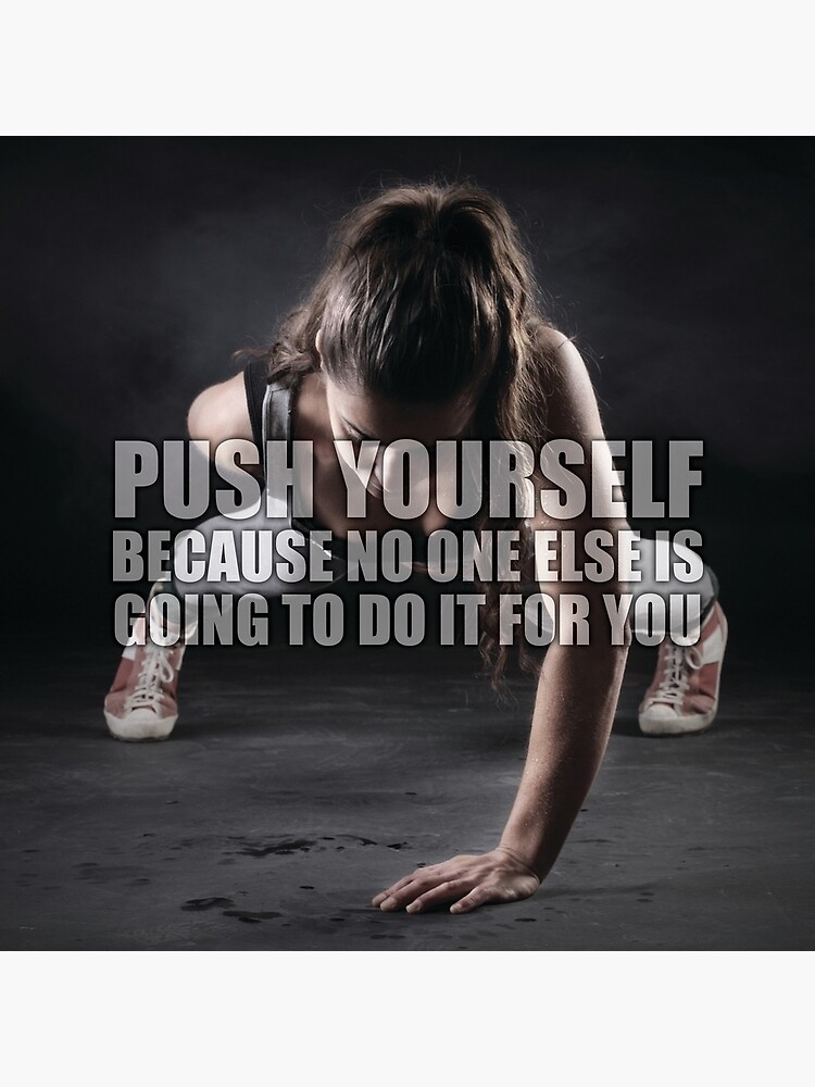 "Women's Fitness Inspirational Quote" Poster for Sale by superfitstuff ...
