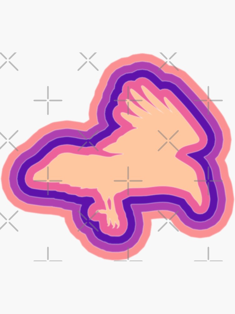 "Multi-colored raven" Sticker by -Nightsky- | Redbubble