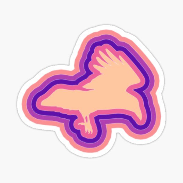 "Multi-colored raven" Sticker by -Nightsky- | Redbubble