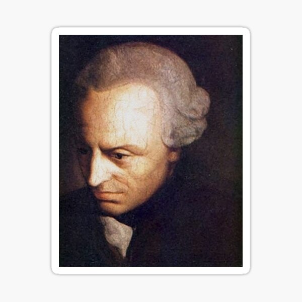 "Immanuel Kant " Sticker for Sale by edsimoneit | Redbubble
