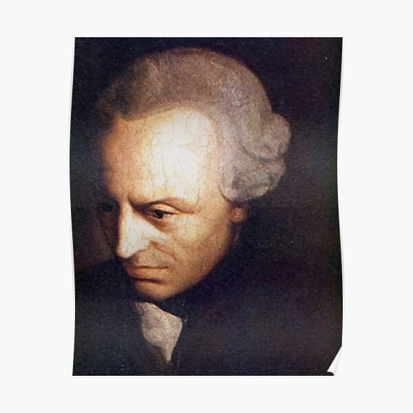 "Immanuel Kant " Poster for Sale by edsimoneit | Redbubble