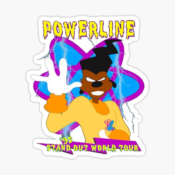"POWERLINE MERCH" Sticker for Sale by kuningkartuku | Redbubble