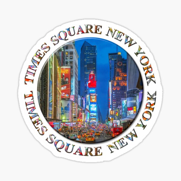 "Times Square Broadway" Sticker for Sale by RayW | Redbubble