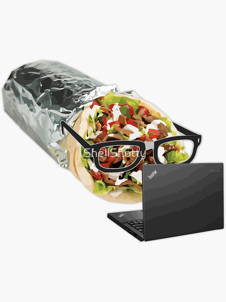 "Geek Gyro " Sticker for Sale by ShellShotty | Redbubble