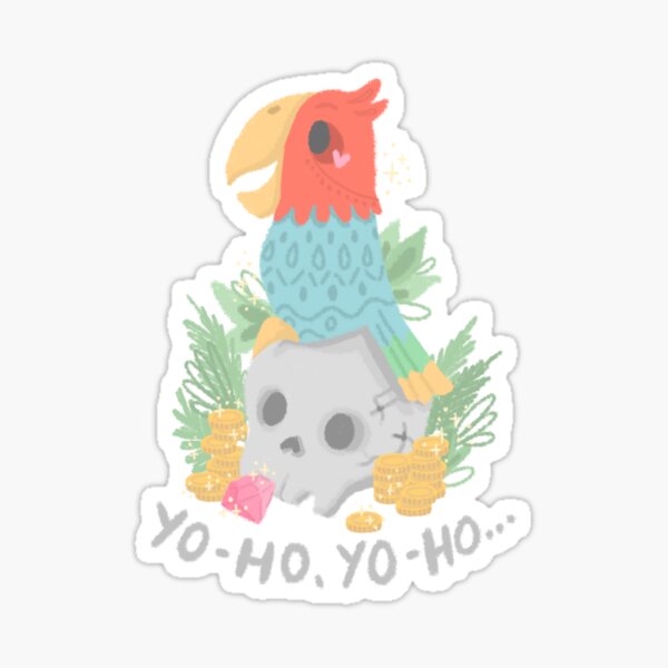 "Yo-ho!!" Sticker for Sale by Sartsborne | Redbubble
