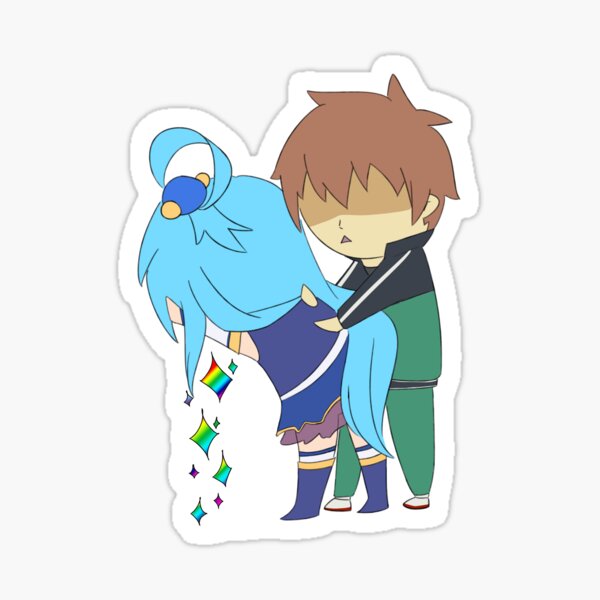 "Aqua's Rainbow Barf" Sticker by MushiFox | Redbubble