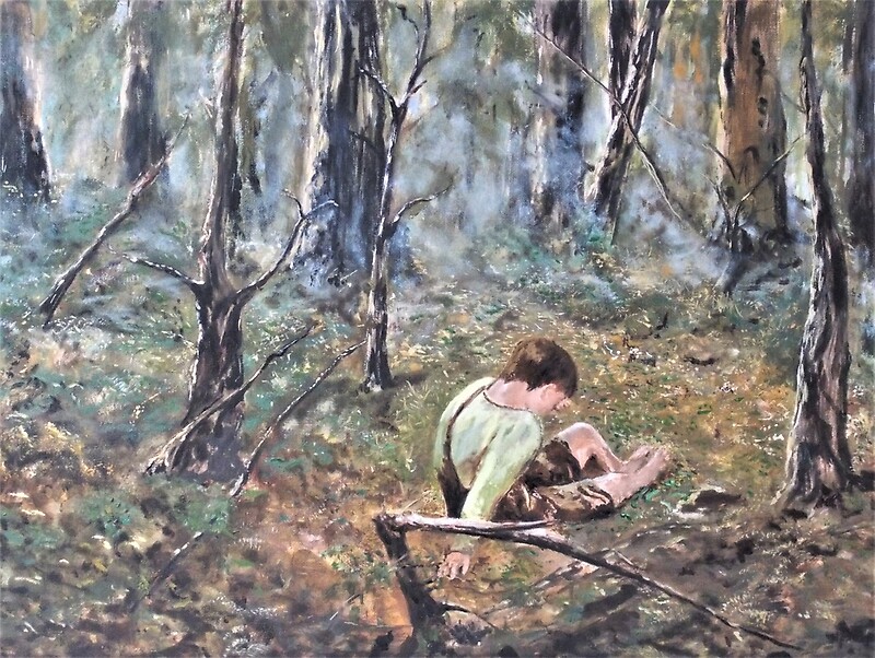"LOST - A Tribute to Frederick McCubbin" by Garry Linahan | Redbubble