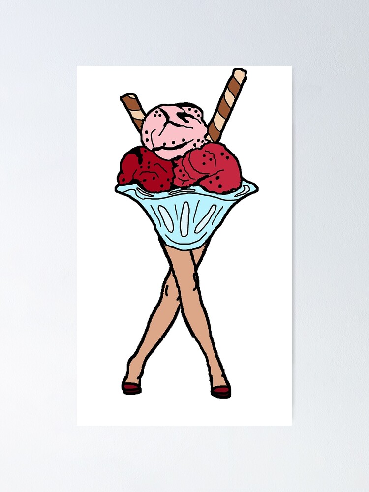 "Lady Strawberry Sundae" Poster by Jamie-Lynn | Redbubble