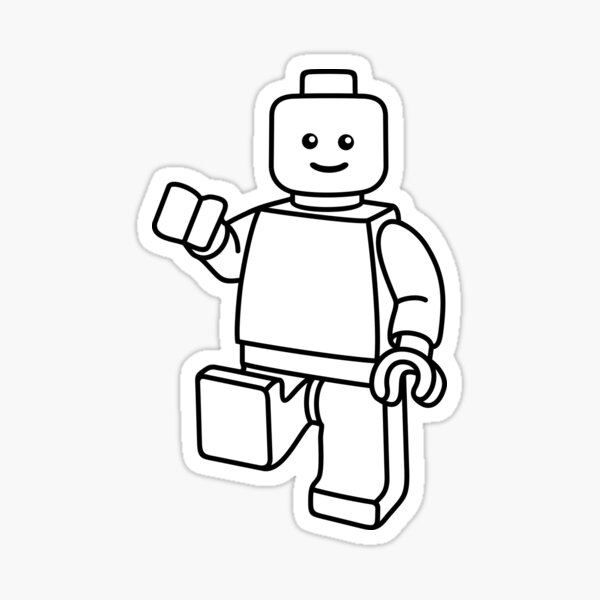 Lego Man Stickers | Redbubble