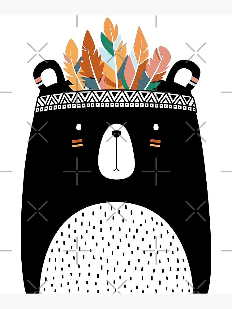 "Native Bear" Poster by LeNew | Redbubble