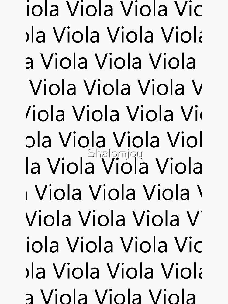 "Viola" Sticker for Sale by Shalomjoy | Redbubble