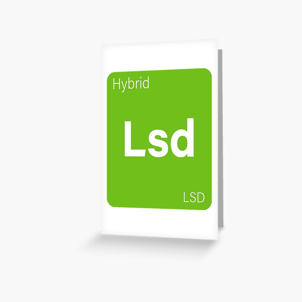 "LSD Strain Tag - Favorite Strain" Greeting Card by Shirt-Guide | Redbubble