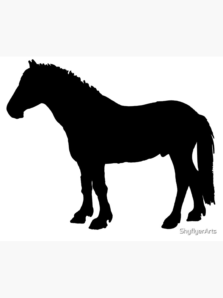 "Black horse silhouette" Poster for Sale by ShyflyerArts | Redbubble
