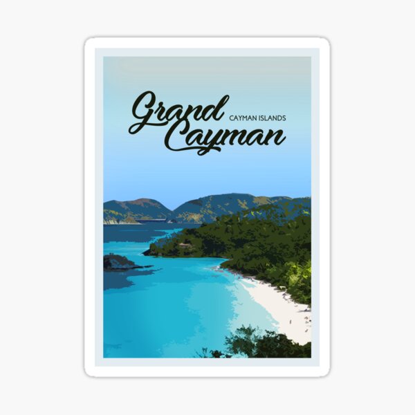 "Grand Cayman" Sticker for Sale by CallumGardiner | Redbubble