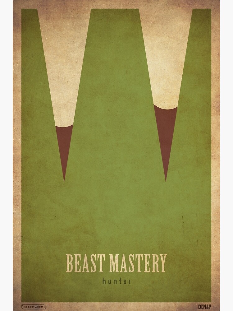 "Beast Mastery Hunter - WoW Minimalism" Photographic Print for Sale by ...