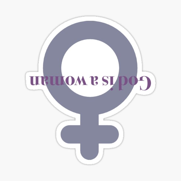 "God is a Woman Venus Symbol" Sticker by Kayla-designs | Redbubble