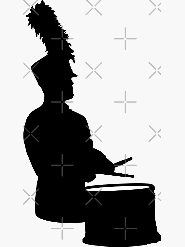 "Marching Band Snare Drummer" Sticker by Vistascribe | Redbubble