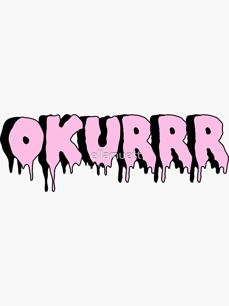 "okurrr-light pink" Sticker by ellamuett | Redbubble