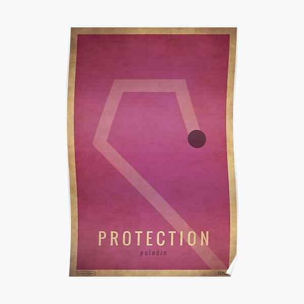 "Protection Paladin - WoW Minimalism" Poster for Sale by dcmjs | Redbubble