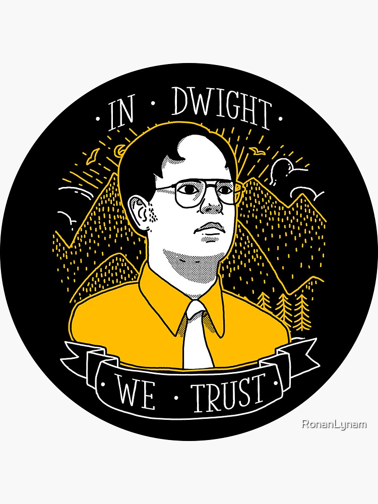 "Dwight Schrute" Sticker by RonanLynam | Redbubble