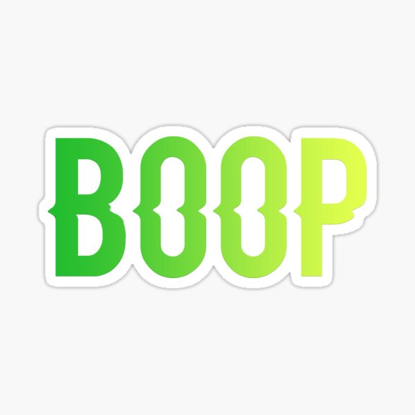 "Boop" Sticker for Sale by JahayTheFoxAO | Redbubble