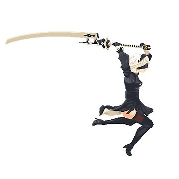 "Nier Automata 2B Pixel Art" Sticker for Sale by Maytch | Redbubble