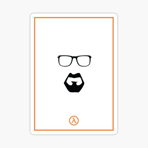 "Half Life Essentials - Freeman" Sticker by xsqtrio | Redbubble