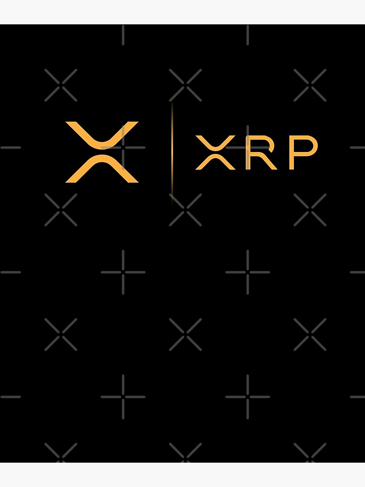 "XRP RIPPLE NEW GOLD LOGO SIDE BY SIDE" Poster by subieliu | Redbubble