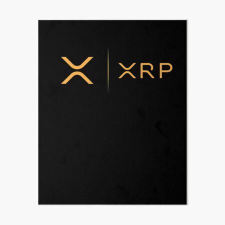 "XRP RIPPLE NEW GOLD LOGO SIDE BY SIDE" Art Board Print for Sale by ...