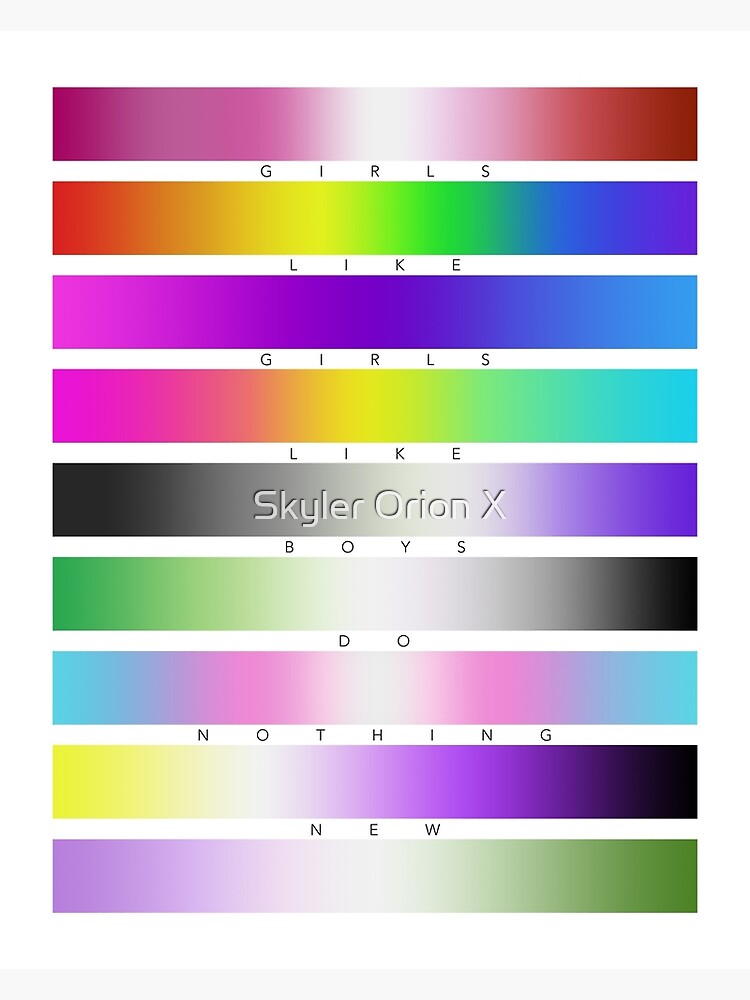 "LGBT Gradients" Poster for Sale by fc13empire | Redbubble