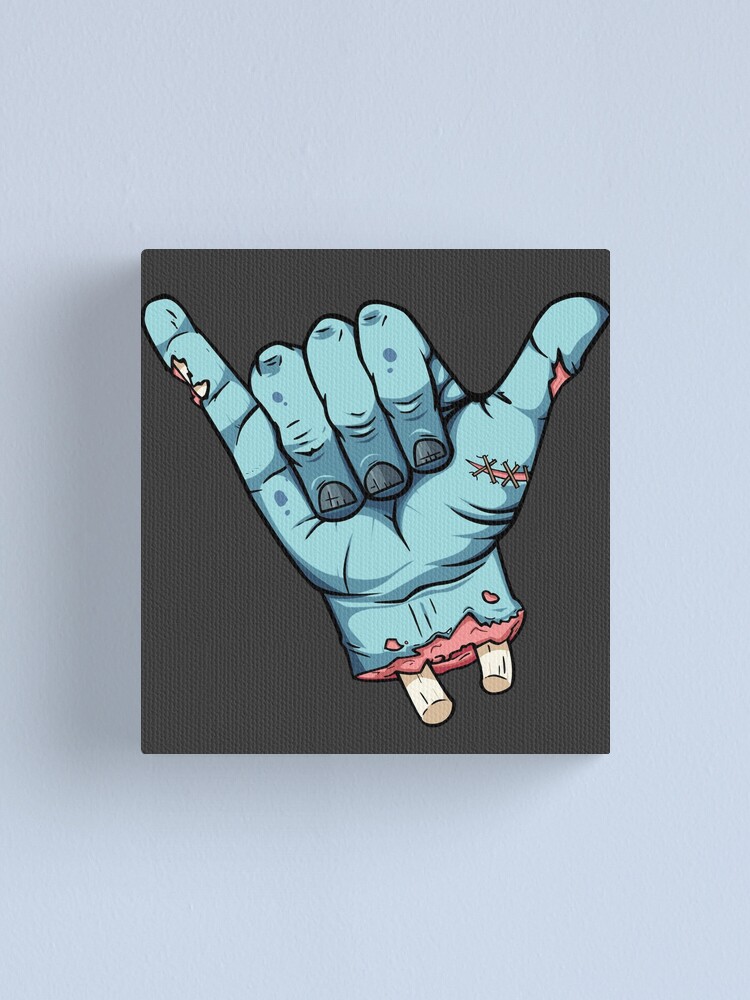 "Shaka brah! - Zombie" Canvas Print for Sale by jaredfin | Redbubble