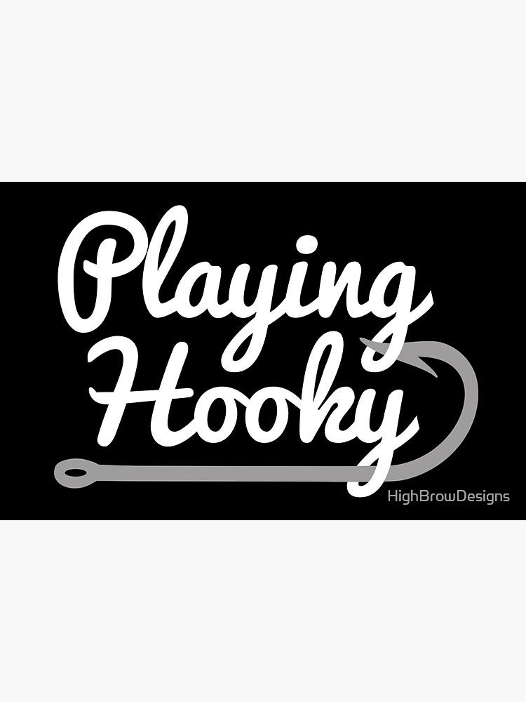 "Playing Hooky Fishing Design" Sticker for Sale by HighBrowDesigns ...