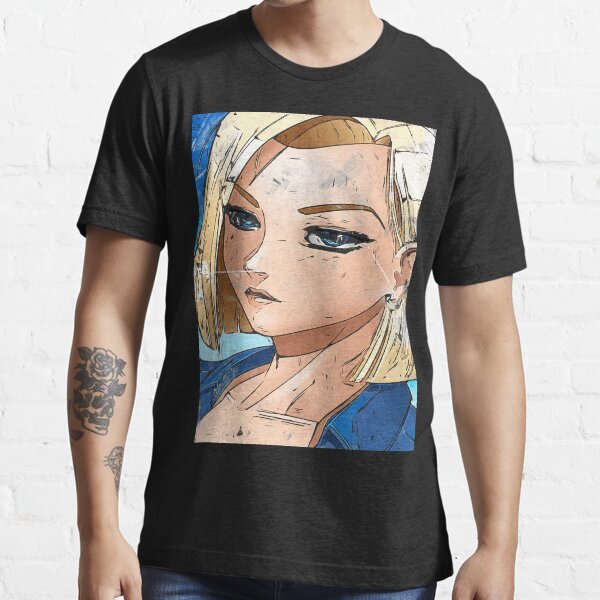 "Android 18" T-shirt for Sale by Inspyrall | Redbubble | android 18 t ...