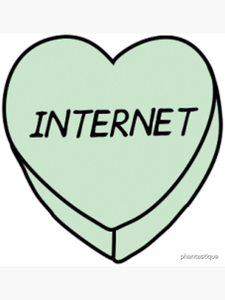 "Internet Heart" Sticker by phantastique | Redbubble