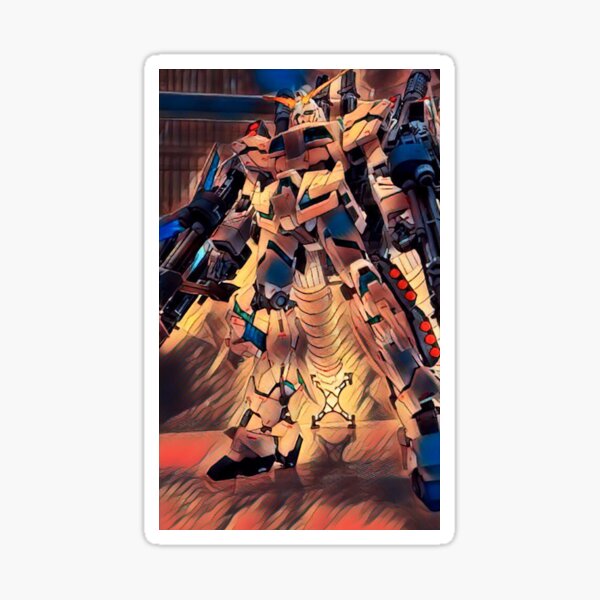 "Mobile Suit Gundam - Full Armor Unicorn" Sticker for Sale by -maco ...