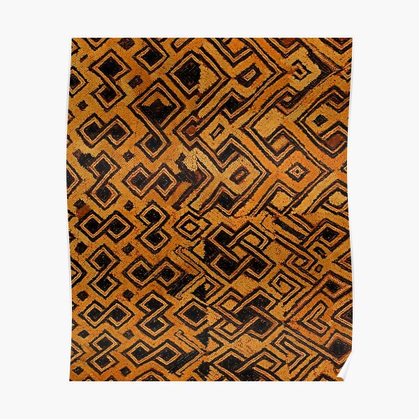 "RAFFIA KUBA PATTERN 6" Poster for Sale by planetterra | Redbubble