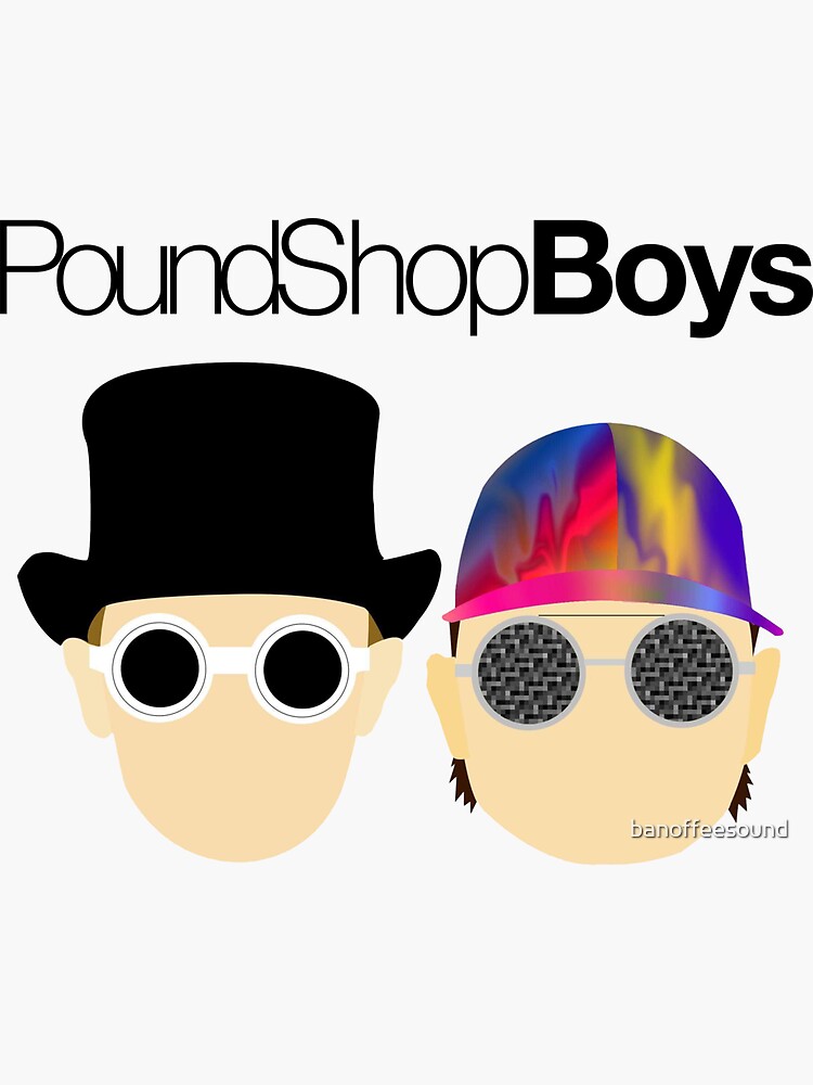 "THE POUND SHOP BOYS by LAURA HOPKINSON" Sticker by banoffeesound ...