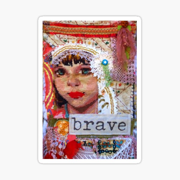 "BRAVE" Sticker for Sale by johilder | Redbubble
