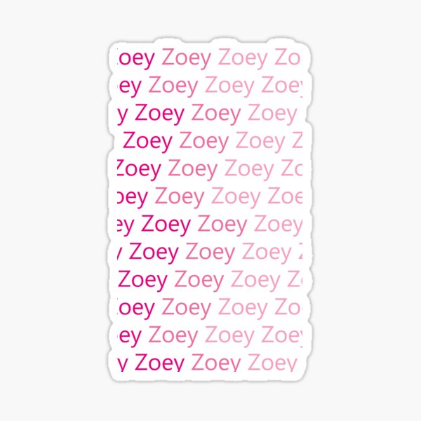"Zoey" Sticker for Sale by Shalomjoy | Redbubble