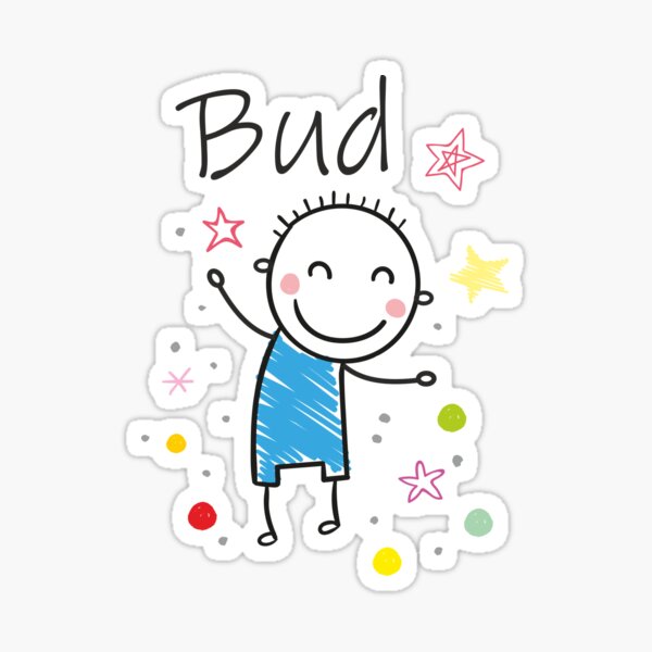 "Bud" Sticker for Sale by oleo79 | Redbubble