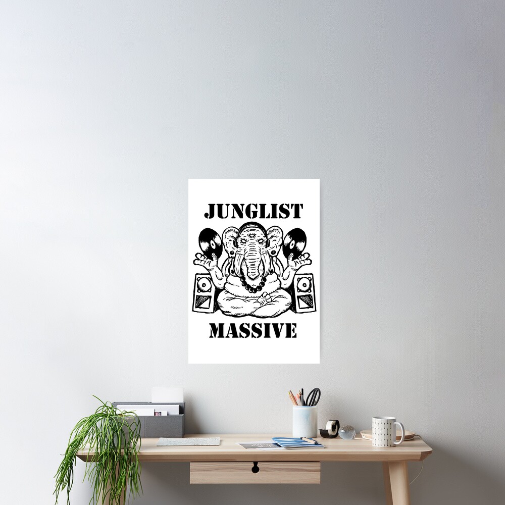 "Junglist Massive" Poster by ScrambledBrain | Redbubble