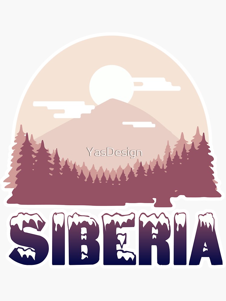 "Siberia" Sticker for Sale by YasDesign | Redbubble