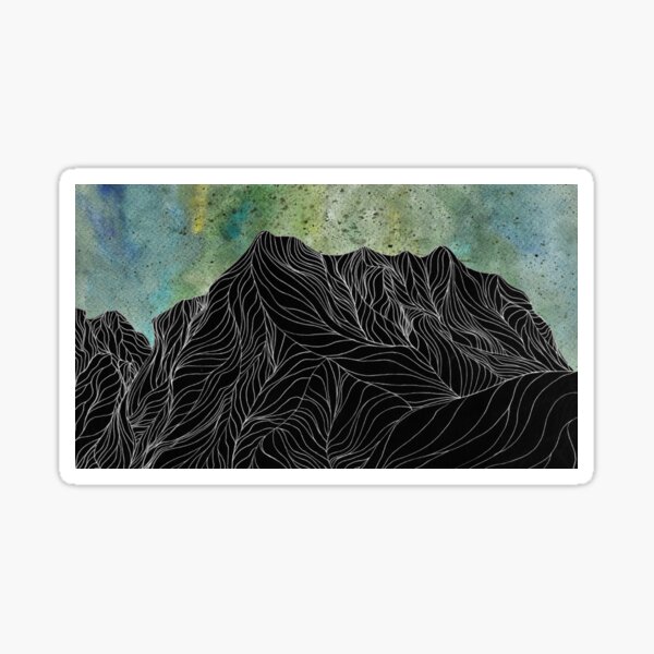 "Landscape Invert 2" Sticker by tabbyjm | Redbubble
