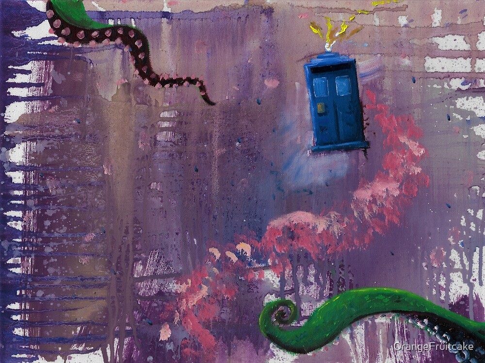 "Blue Box in Space" by OrangeFruitcake | Redbubble