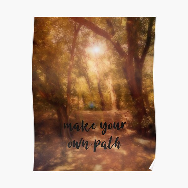 "Make Your Own Path" Poster by art64 | Redbubble